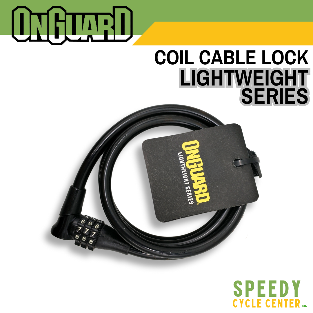 ONGUARD COIL CABLE LOCK 8193 LIGHTWEIGHT SERIES COMBINATION LOCK (BLAC ...